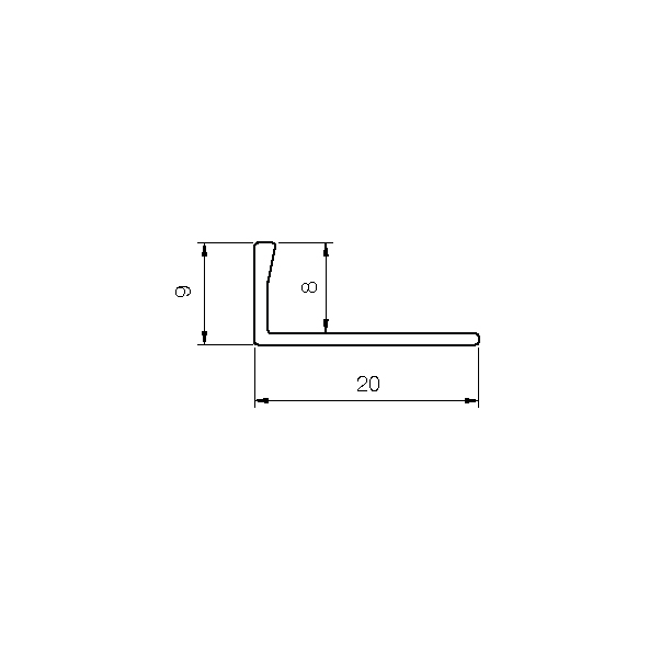 Carbon Metal Straight Edge Trim - Homelux