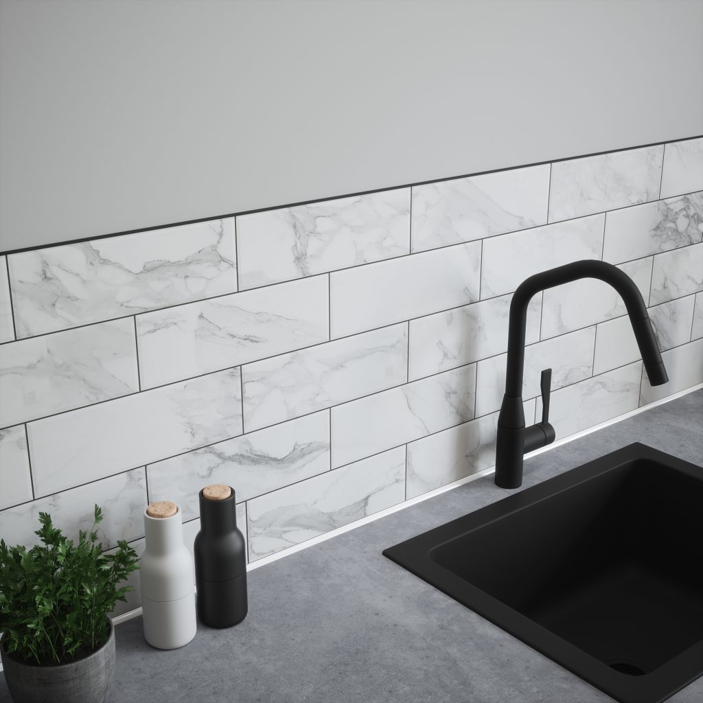 Carbon Metal Straight Edge Trim - Homelux
