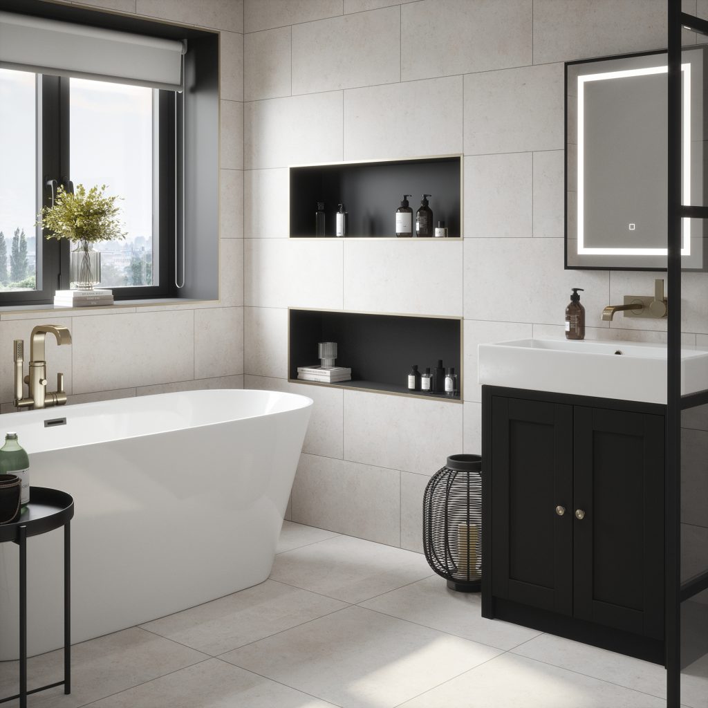 Light Brushed Gold Straight Edge Trim - Homelux